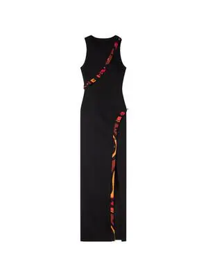 Emilio Pucci Long Fitted Dress With Printed Detail