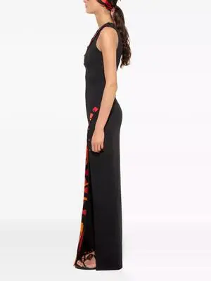 Emilio Pucci Long Fitted Dress With Printed Detail