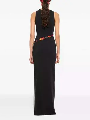 Emilio Pucci Long Fitted Dress With Printed Detail