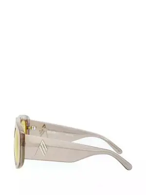 Linda Farrow Geometric Frame Sunglasses