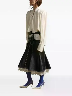 ALMAZ Frontier Hook-fastening Midi Skirt - Black