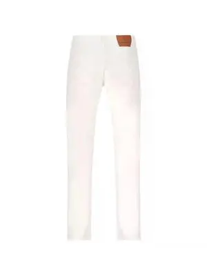 HANDPICKED Ravello Straight Leg Jeans - White