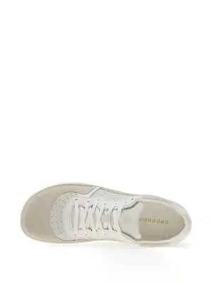 GROUNDS Perforated Panelled Lace-up Sneakers