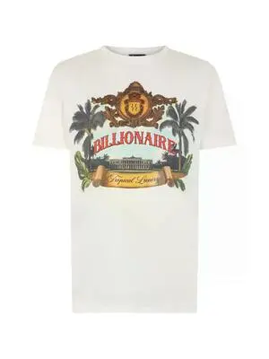 BILLIONAIRE Round-neck T-shirt - Neutrals