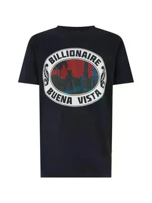 BILLIONAIRE Graphic Crew-neck T-shirt - Blue