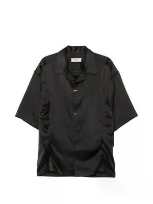 Martine Rose Striped Short-sleeve Shirt - Black