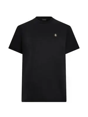 BILLIONAIRE Round-neck Logo-patch T-shirt - Black