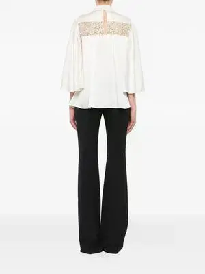 Alexander McQueen Lace Panel Blouse