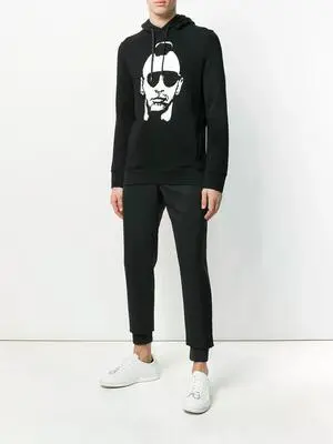 Neil Barrett Face Print Hoodie