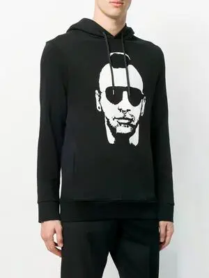Neil Barrett Face Print Hoodie