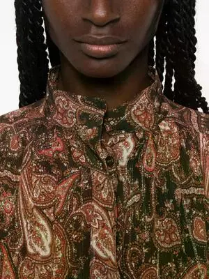 Andamane The Attico Paisley Print Ruffled Dress