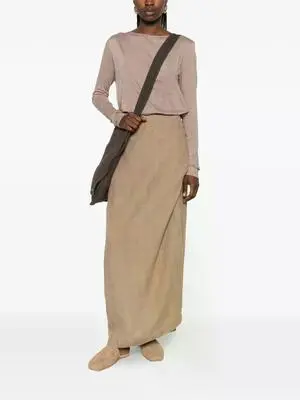 Our Legacy Linen Check Pattern Maxi Dress