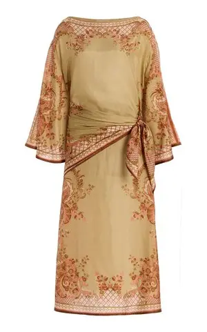 Zimmermann Aster Silk Midi Dress - Multi