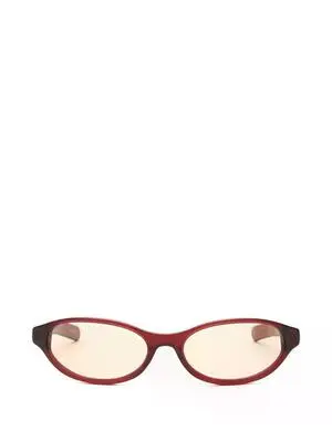 FLATLIST Olympia Oval-frame Sunglasses - Red