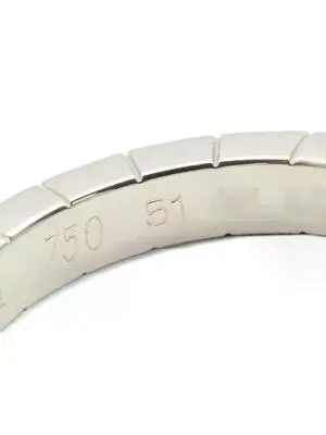 Cartier 18k White Gold Lanière Ring