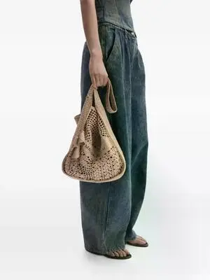 Magda Butrym Acid Wash Pleated Jeans