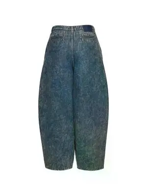 Magda Butrym Acid Wash Pleated Jeans