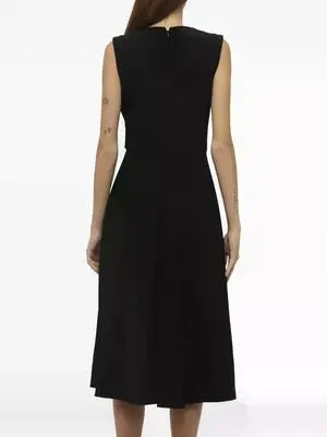 Alexander McQueen Asymmetrical Hem V-neck Dress