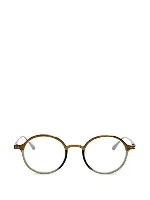 Linda Farrow Round Frame Eyeglasses - Brown