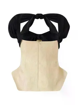 Rosie Assoulin Bow Peplum Top