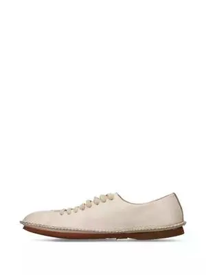 Premiata Lace-up Stitched Leather Sneakers
