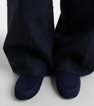JIMMY CHOO Ellis Suede Loafers - Blue