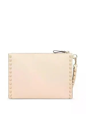 Valentino Garavani Rockstud Pouch In Grainy Calfskin