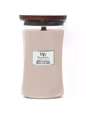 WOODWICK Large Hourglass Vanilla And Sea-salt Candle