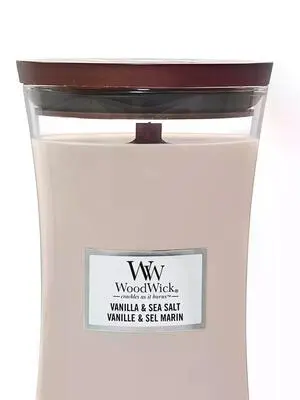 WOODWICK Large Hourglass Vanilla And Sea-salt Candle
