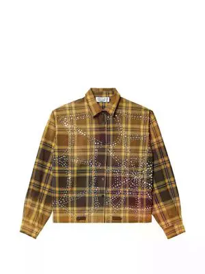 VALE FOREVER Flannel Check Shirt - Brown