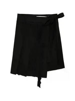 OPEN YY Pleated Wrapped Mini Skirt