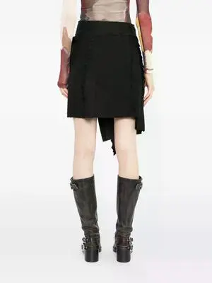 OPEN YY Pleated Wrapped Mini Skirt