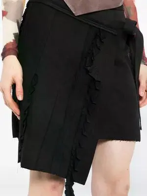 OPEN YY Pleated Wrapped Mini Skirt