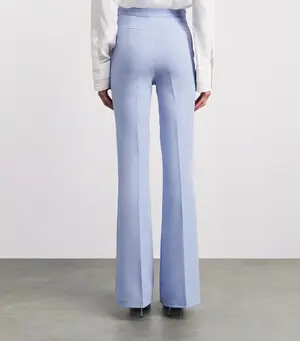 Safiyaa Alexa Flared Crepe Trousers