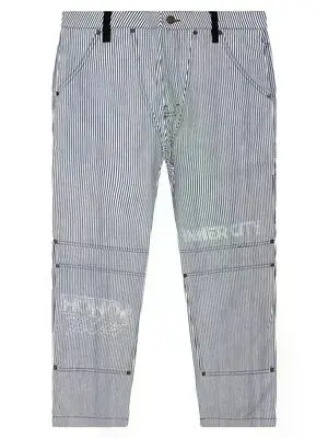 HONOR THE GIFT Striped Pattern Trousers - Blue