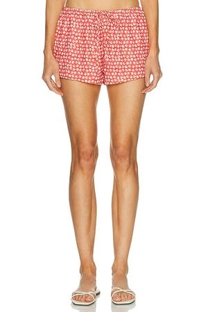 Solid & Striped Printed Shorts For Women