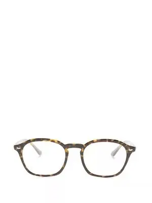 Ray-ban Tortoiseshell-effect Geometric-frame Eyeglasses - Green