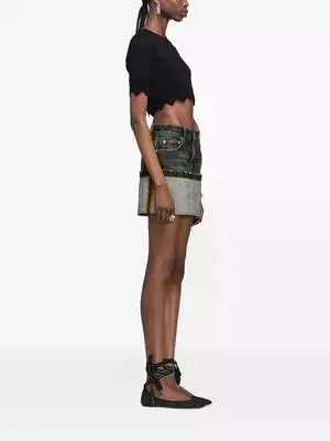 Marc Jacobs Cropped Knitted Top With Scalloped Edging