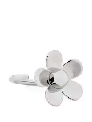 Marc Jacobs Tone Flower Motif Ring - Silver