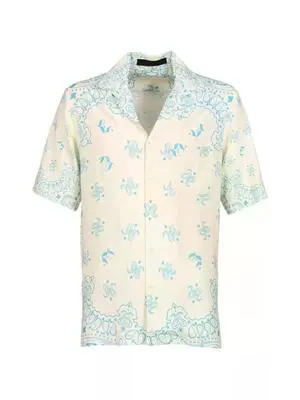JUN/NAKAYAMA Paisley-print Short-sleeved Shirt - Neutrals