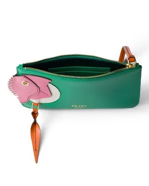 Prada Leather Zipper Pouch