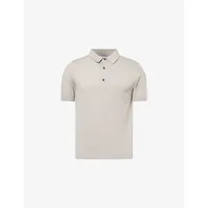 John Smedley Adrian Sea Island Cotton Polo Shirt - Parchment