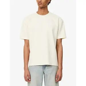 RAITH Tomas Textured Woven T-shirt - Ecru