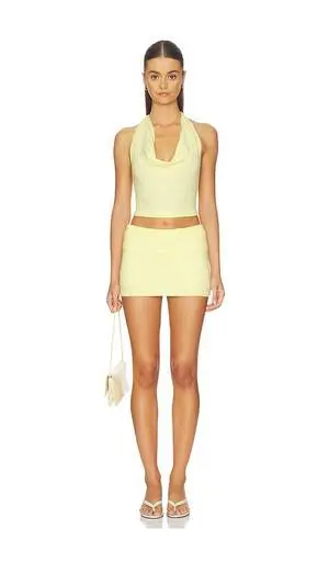 Frankies Bikinis Briar Cloud Knit Halter Top