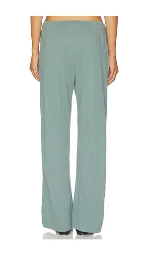 Donni. The Pointelle Simple Crop Pant