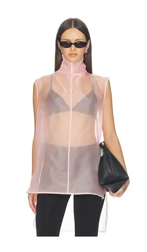 AEXAE Silk Organza Roll Top
