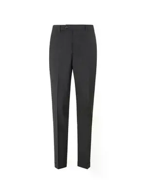 BERWICH Tailored Trousers With Turned-up Hem - Grey