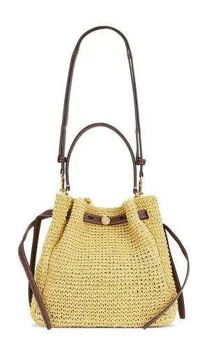 Tory Burch Romy Straw Bucket Bag