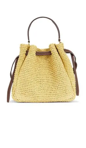 Tory Burch Romy Straw Bucket Bag