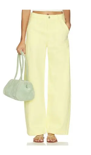 FRAME FRAME The Bow Cargo Jean In Lemon. Size 32. Also Lemon